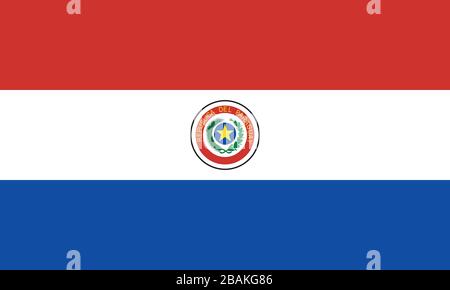 The Paraguayan flag Stock Photo - Alamy