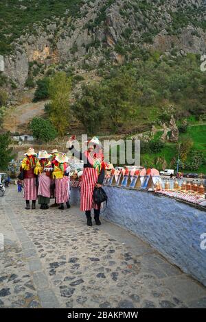 Chefchaouen, the blue pearl, village northeast of Morocco, North Africa ...
