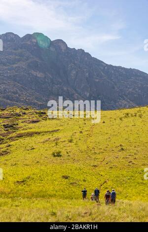 Hikers in Zimbabwe's Chimanimani National Park Stock Photo - Alamy