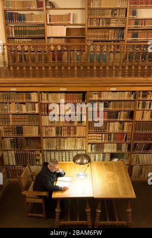 Library, Monestir de Montserrat, Montserrat, Catalonia, Europe Stock ...