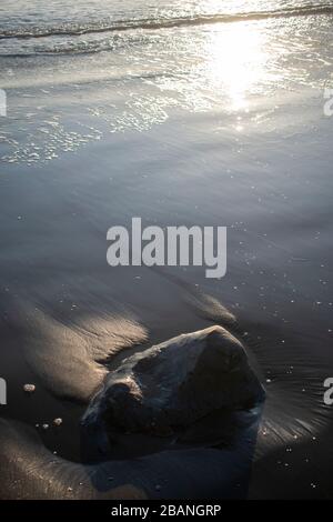 The rocks at Muir Beach in Marin County have interesting textures Stock ...