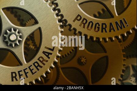 Writing note showing Referral Program. Business photo showcasing ...