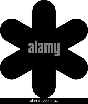 Asterisk Footnote sign icon Stock Vector Art & Illustration, Vector ...