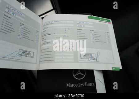 Mercedes Benz service history book-scheduled maintenance, check engine ...