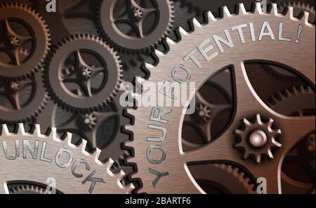 Writing note showing Unlock Your Potential. Business photo showcasing ...