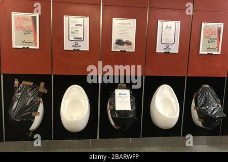 Motorway service station toilet in western France Stock Photo ...