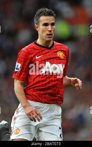 Manchester United's Robin van Persie is seen during his team's English ...