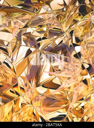 diamond structure extreme closeup and kaleidoscope. top view of round ...