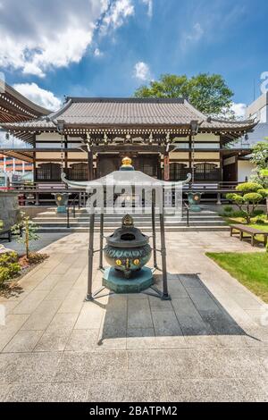 Kawagoe, Japan - August 5, 2019 : Jokoro Incense Burner and gardens of ...