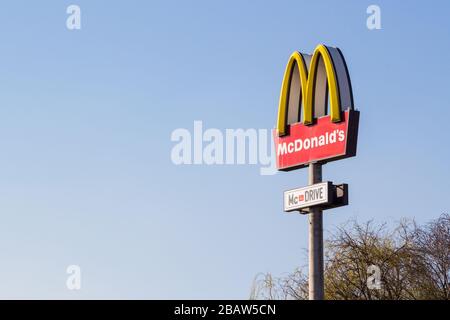 McDonald's McDrive logo Stock Photo - Alamy