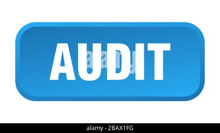 audit button. audit square 3d push button Stock Vector Image & Art - Alamy