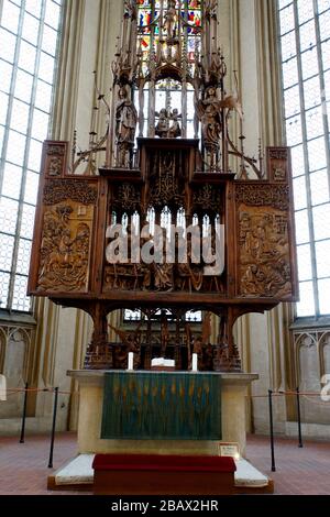 Heilig-Blut-Altar von Tilman Riemenschneider Sankt Jakob-Kirche, Rothenburg ob der Tauber ...