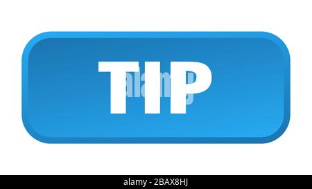 tip button. tip square 3d push button Stock Vector Image & Art - Alamy