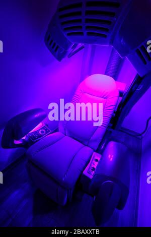 body tanning machine with sunlight lamps Stock Photo - Alamy