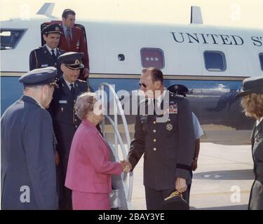 Army CHIEF of STAFF General Carl E. Vuono and Mrs. Patricia Ross each ...