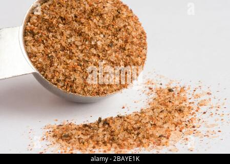 Cajun Seasoning Spilled from a Spice Jar Stock Photo - Alamy