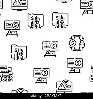 Pentesting Software Seamless Pattern Vector Stock Vector Image & Art ...