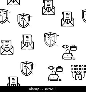 Pentesting Software Seamless Pattern Vector Stock Vector Image & Art ...