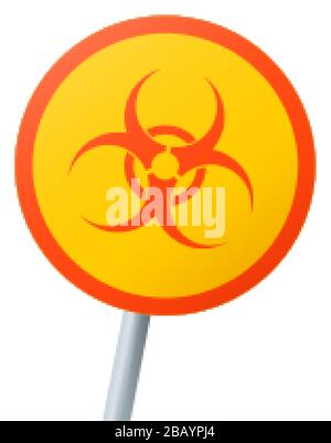 Biohazardous infectious materials symbol, biohazard sign, vector ...