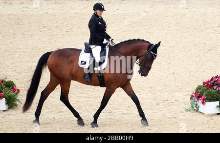 New Zealand's Rachel Stock competes in the Dressage Individual ...