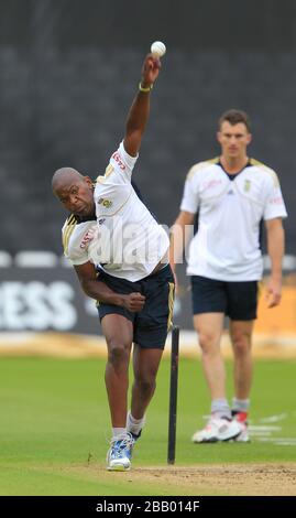 South Africa's Lonwabo Tsotsobe during the ICC Champions Trophy match ...