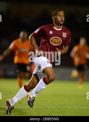 Northampton Town's Joe Widdowson Stock Photo - Alamy