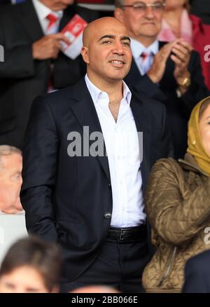 Nottingham Forest owner Omar Al Hasawi listens at the press conference ...