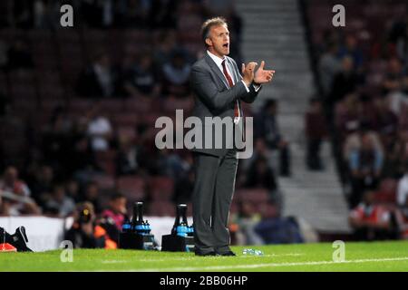 Crewe Alexandra manager Steve Davis Stock Photo - Alamy