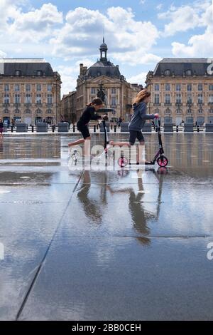 Bourse square, Bordeaux, Nouvelle Aquitaine, France Stock Photo - Alamy