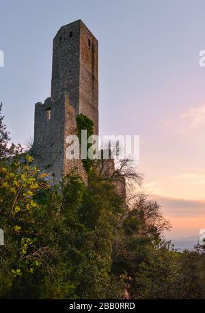 poggio catino, little town in rieti district, lazio, italy, europe ...