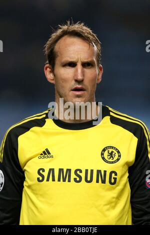 Mark Schwarzer, Chelsea goalkeeper Stock Photo - Alamy