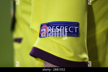 A general view of the UEFA Respect logo Stock Photo - Alamy
