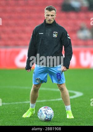 Coventry City's Jamie Allen before leading out the team ahead of the ...