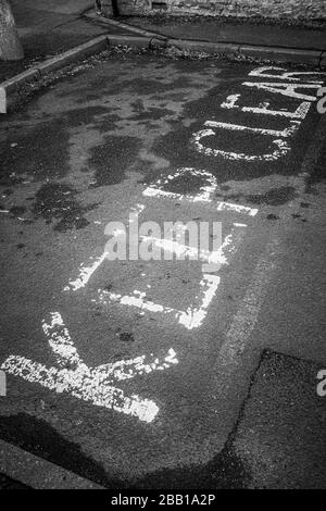 Keep Clear Road Marking Stock Photo - Alamy