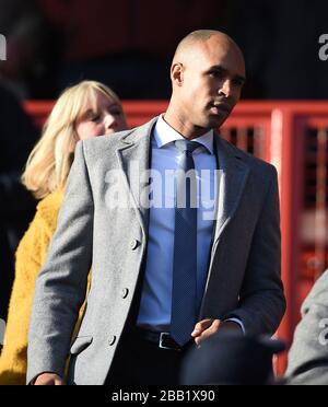 Charlton Athletic chairman Matt Southall, club ambassador Keith Peacock ...
