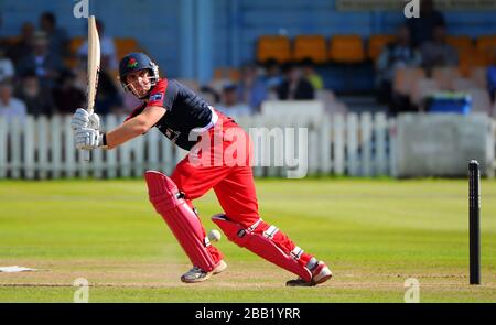 Lancashire's Stephen Parry plays a shot Stock Photo - Alamy