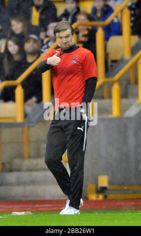 Coventry City's manager Steve Pressley during the game Stock Photo - Alamy