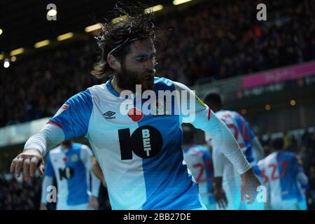 Blackburn Rovers' Danny Graham celebrates after John Buckley scores his ...