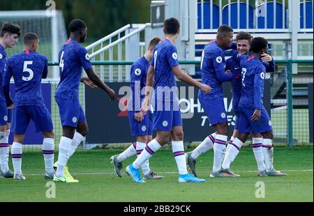 Chelsea's George McEachran celebrates scoring his team's first goal ...