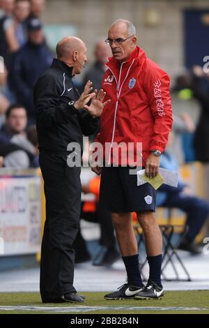 Queens Park Rangers Head Coach Julien Stephan shouts instructions to ...