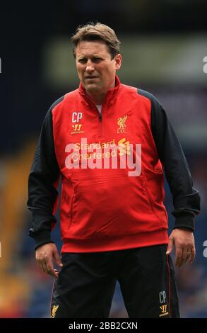Liverpool's assistant manager Colin Pascoe with Martin Skrtel (right ...