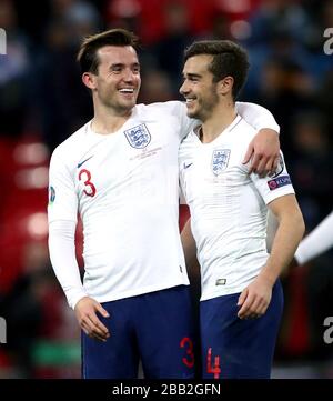 England's Ben Chilwell (left) and Harry Winks before the International ...