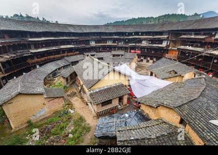 Round House, Chinese: Tulou, round adobe building of the Hakka Stock ...