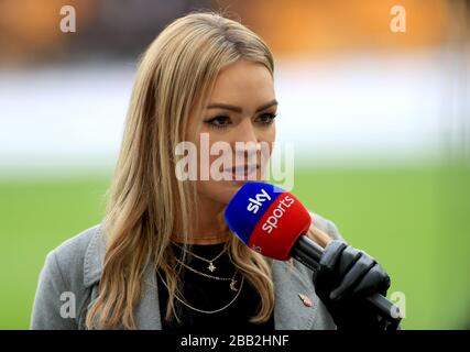 Sky Sports presenter Laura Woods on set during day two of the William ...