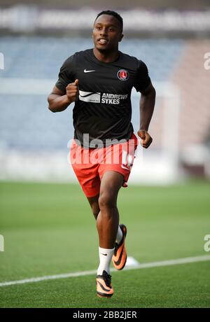 Charlton Athletic's Callum Harriott during training before the game ...