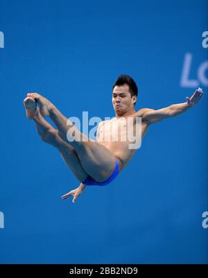 China's He Chong during the Men's 3m Springboard Preliminary Round ...