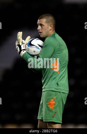 Derby County goalkeeper Frank Fielding Stock Photo - Alamy