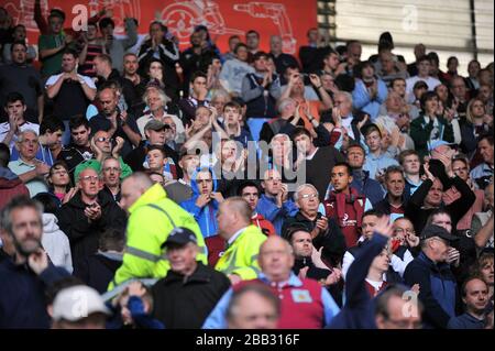 Burnley fans in the stands during the Sky Bet Championship match at ...