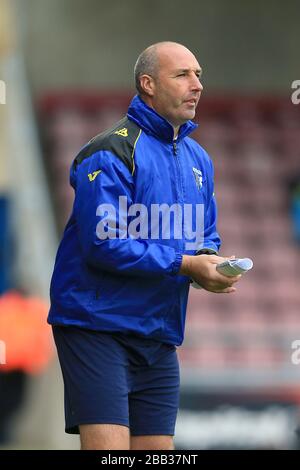Gillingham goalkeeping coach Carl Muggleton (right) and assistant ...