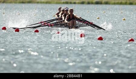 New Zealand's, right to left, Eve Macfarlane, Fiona Bourke, Louisa ...